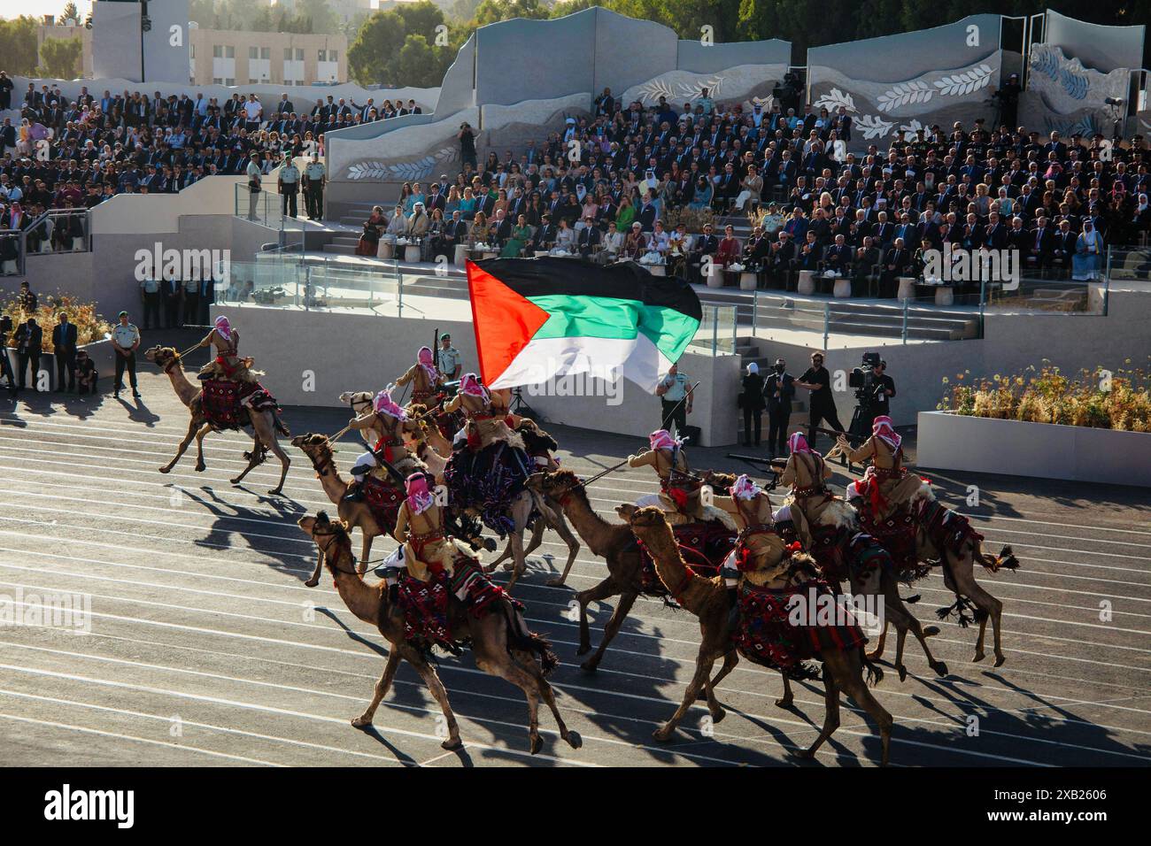 King Abdullah II of Jordan, Queen Rania and the Royal Family attend a ...