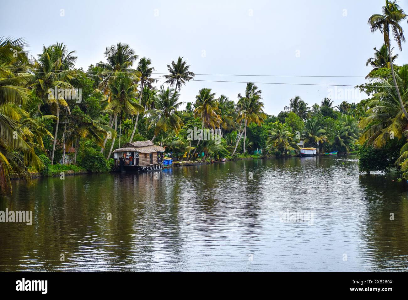 Kerala (India) Alappuzha Boat House Stock Photo - Alamy