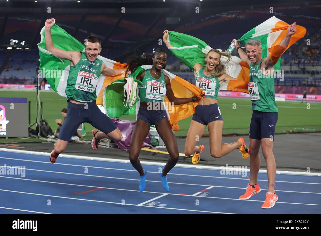 Rome, Italy 7.06.2024: Christopher O'DONNELL, Rhasidat ADELEKE, Thomas ...