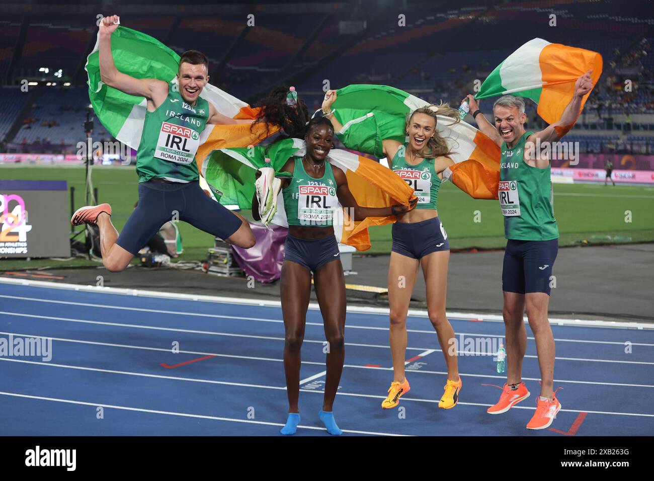 Rome, Italy 7.06.2024: Christopher O'DONNELL, Rhasidat ADELEKE, Thomas ...