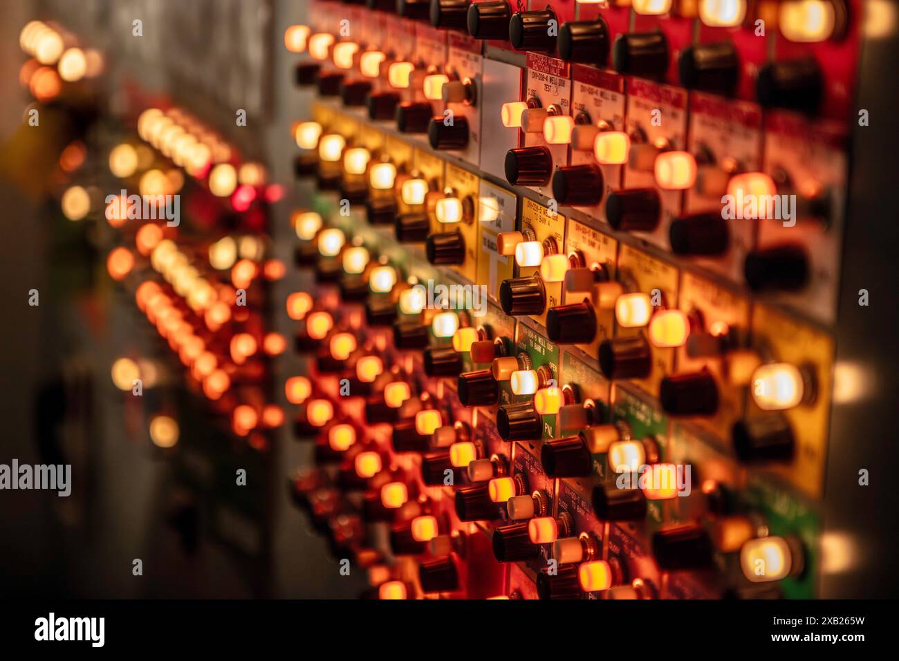 Control panel switches in Alaska Stock Photo - Alamy