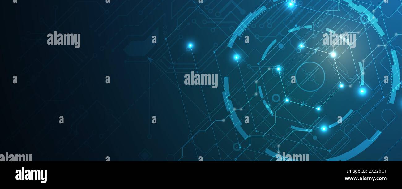 Abstract Computer technology background. network visual connection ...