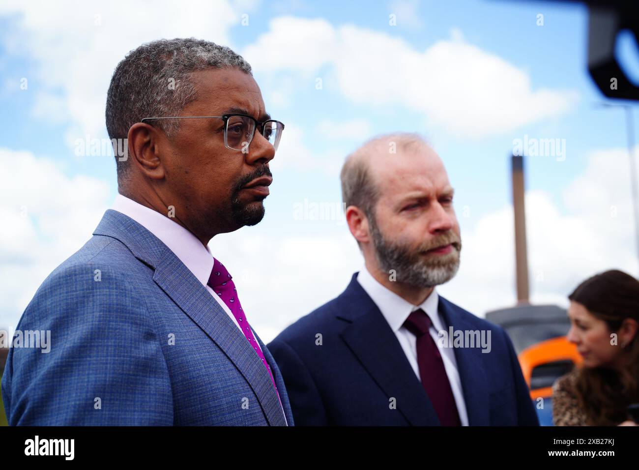 First Minister of Wales Vaughan Gething (left) and shadow secretary of ...
