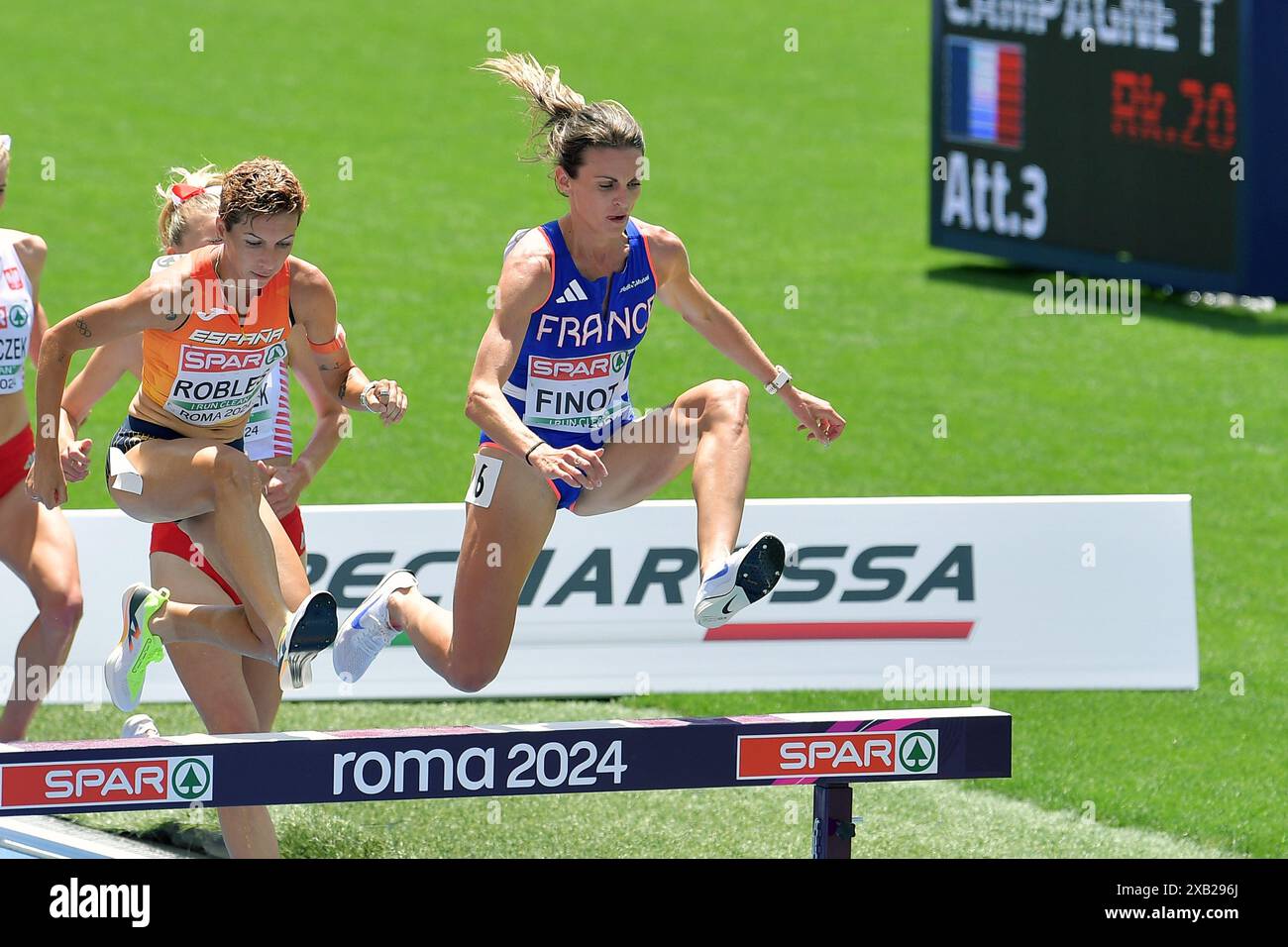 Alice Finot of France in action during the European Athletics ...