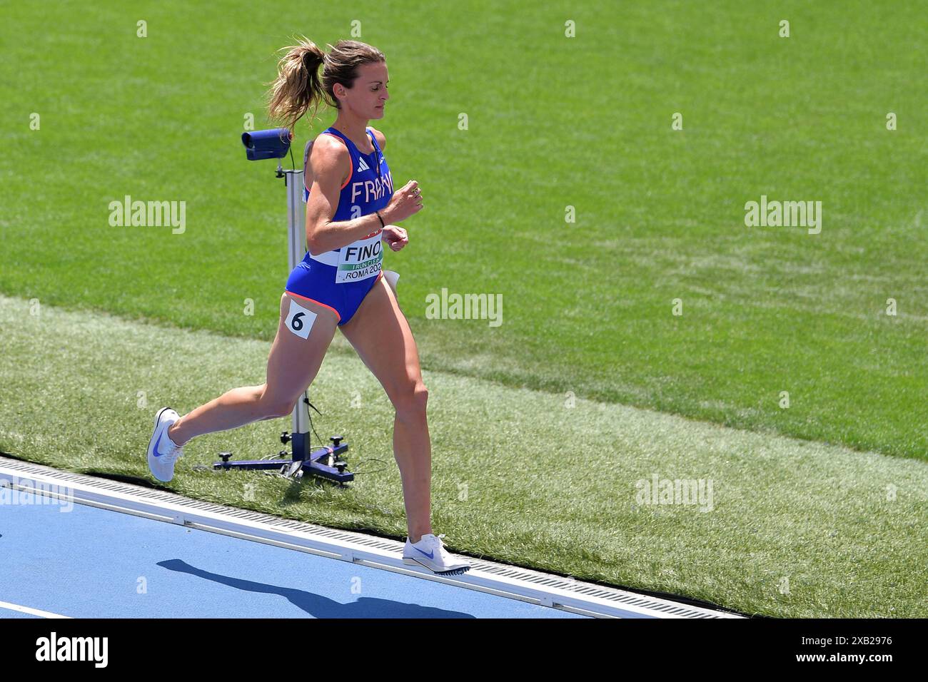 Alice Finot of France in action during the European Athletics ...