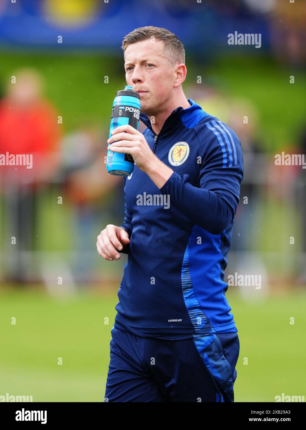 Scotland's Callum McGregor during a training session at Stadion am ...