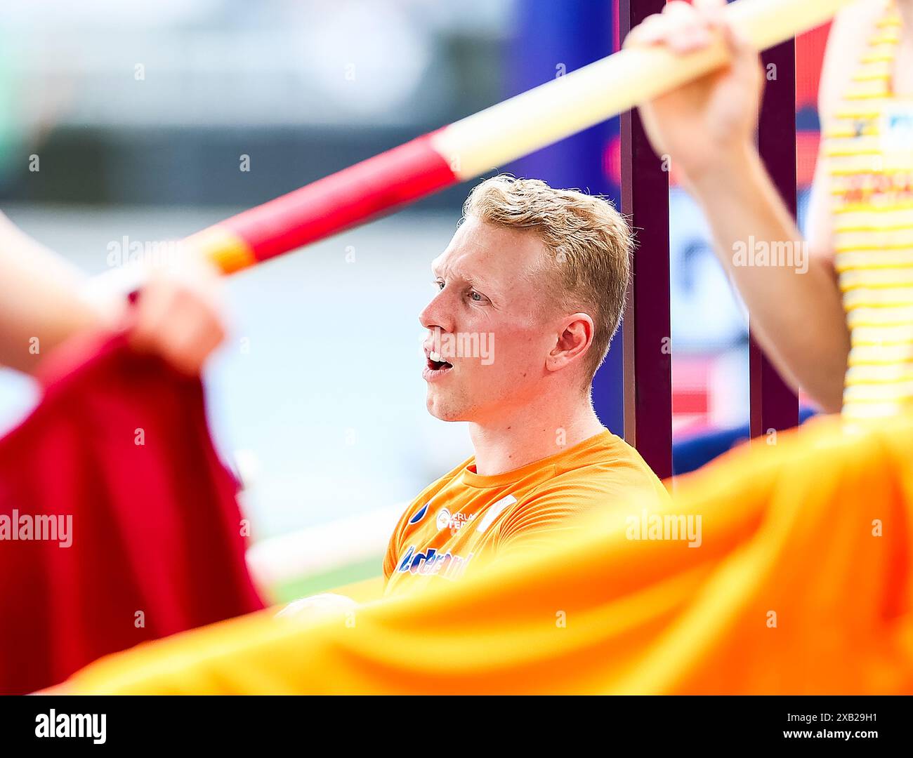 ROME - Menno Vloon in action in the pole vault event on the fourth day ...