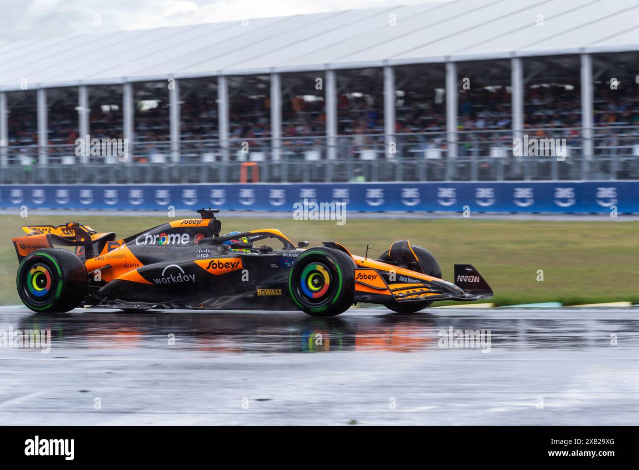 Montreal, Canada. 9 Jun, 2024. Oscar Piastri of Australia driving the ...