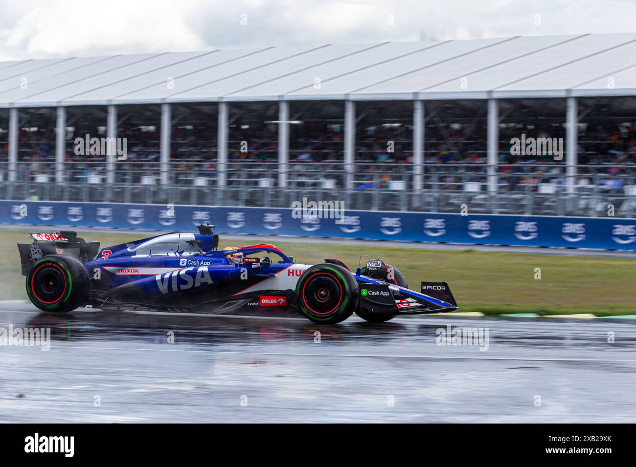Montreal, Canada. 9 Jun, 2024. Daniel Ricciardo of Australia driving ...