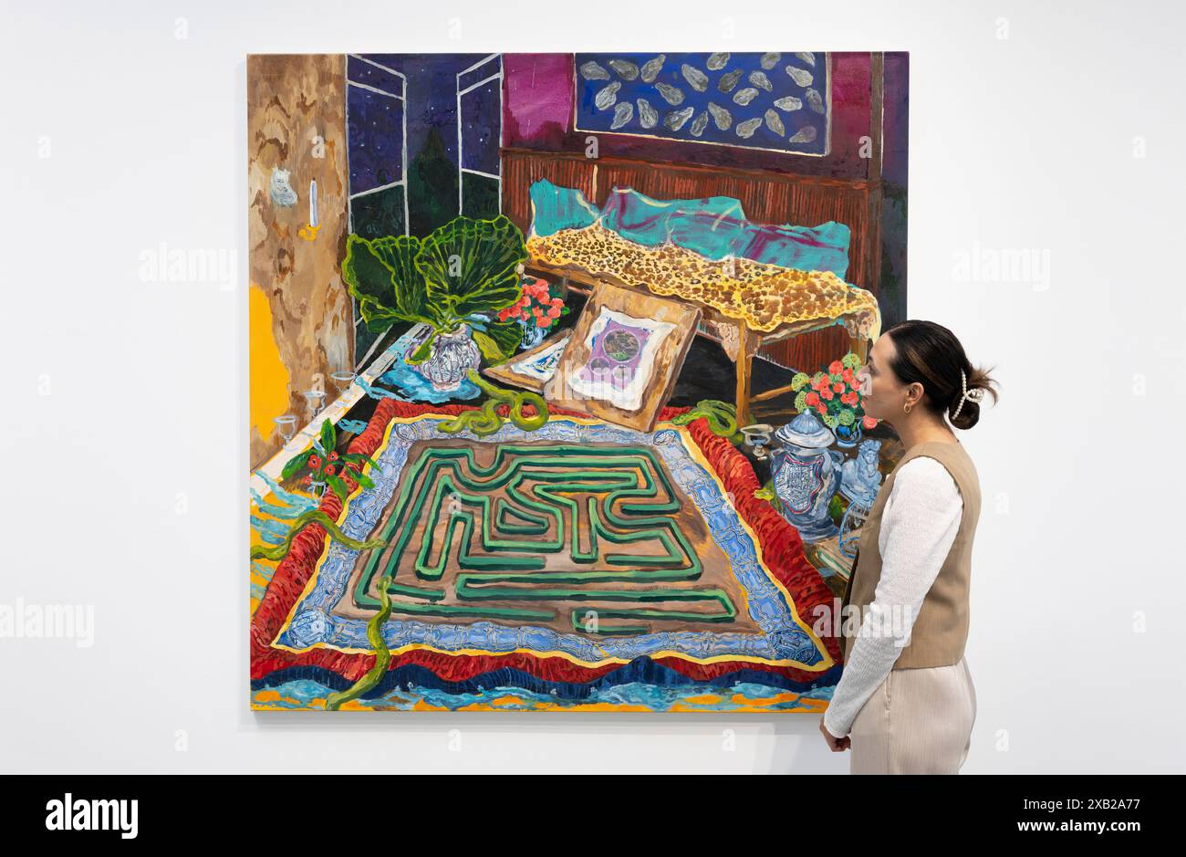 Elizabeth Xi Bauer gallery, Deptford, London, UK. 10th June, 2024 ...