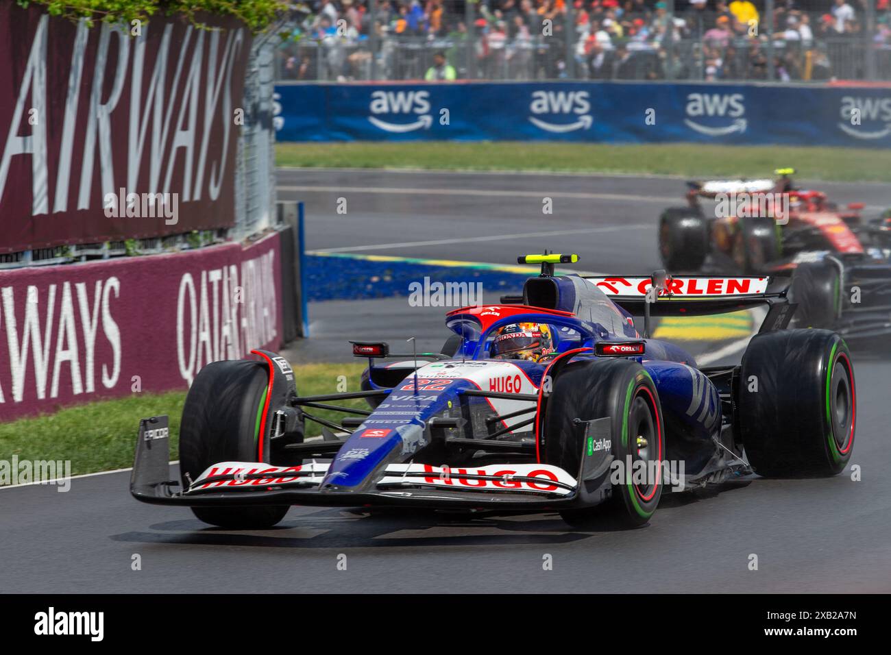 Montreal, Canada. 9 Jun, 2024. Yuki Tsunoda of Japan driving the (22 ...