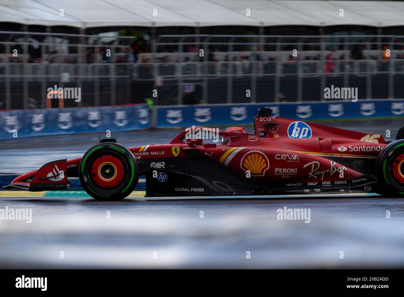 Montreal, Canada. 9 Jun, 2024. Charles Leclerc of Monaco driving the ...