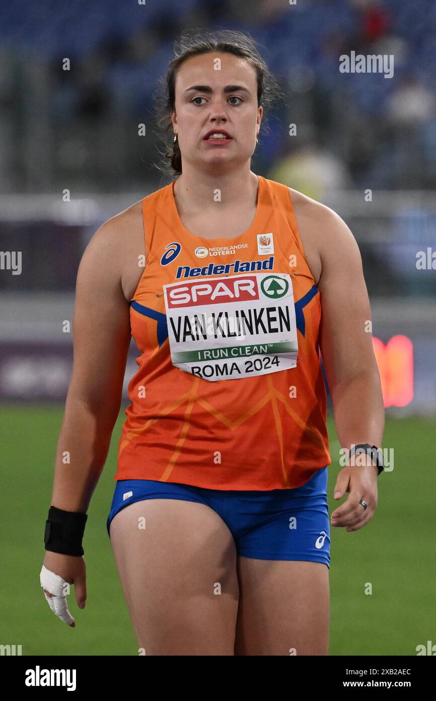 Jorinde Van Klinken during Shot Put Women Final European Athletics ...