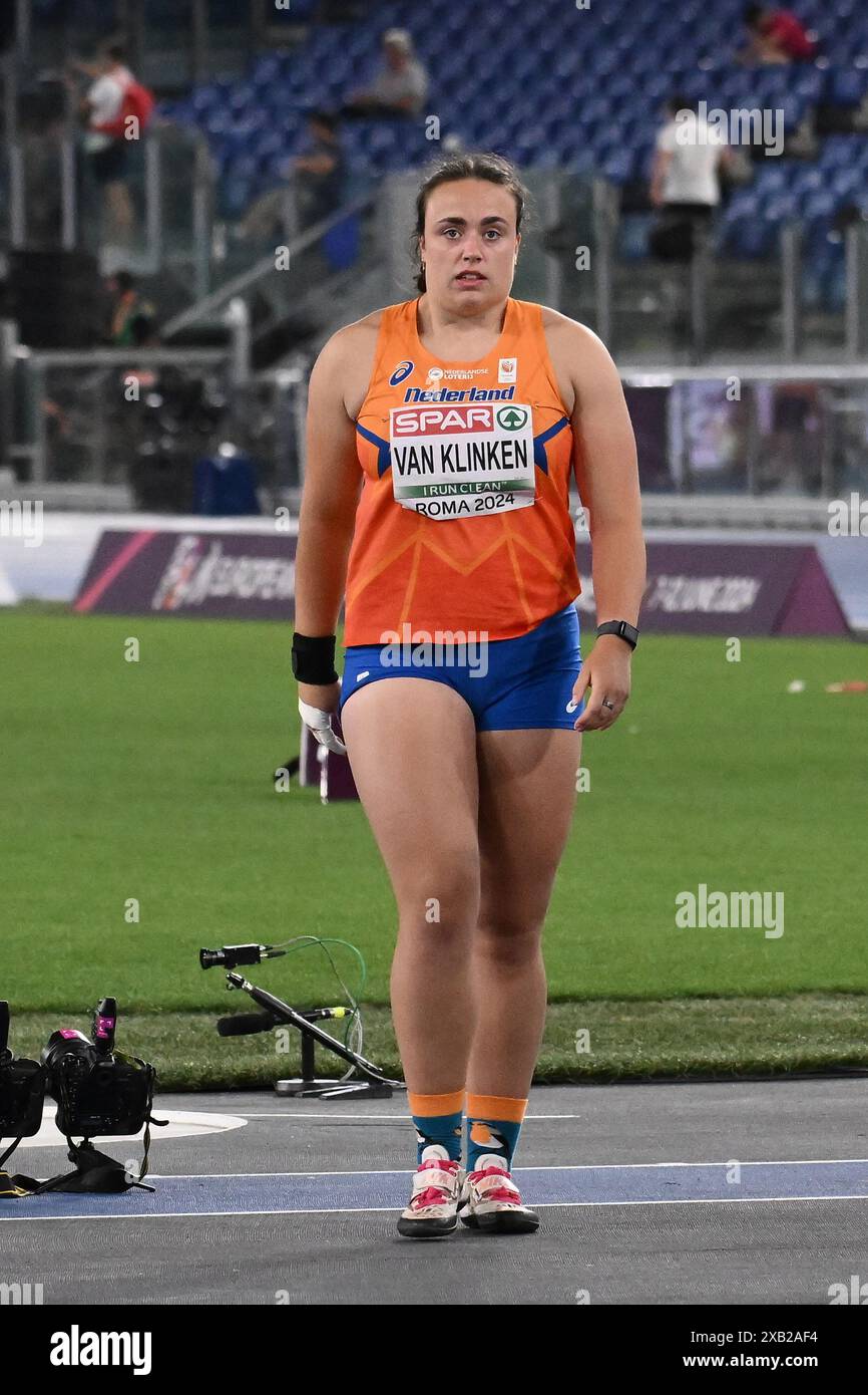 Jorinde Van Klinken during Shot Put Women Final European Athletics ...