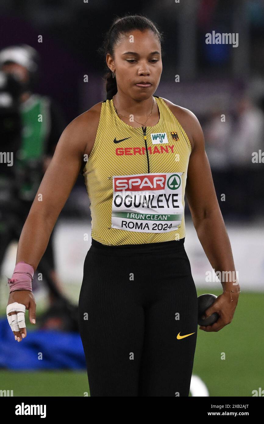 Yemisi Ogunleye during Shot Put Women Final European Athletics ...