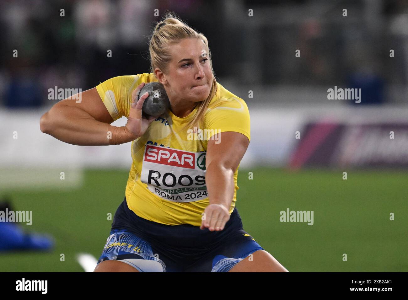 Fanny Roos during Shot Put Women Final European Athletics Championships ...