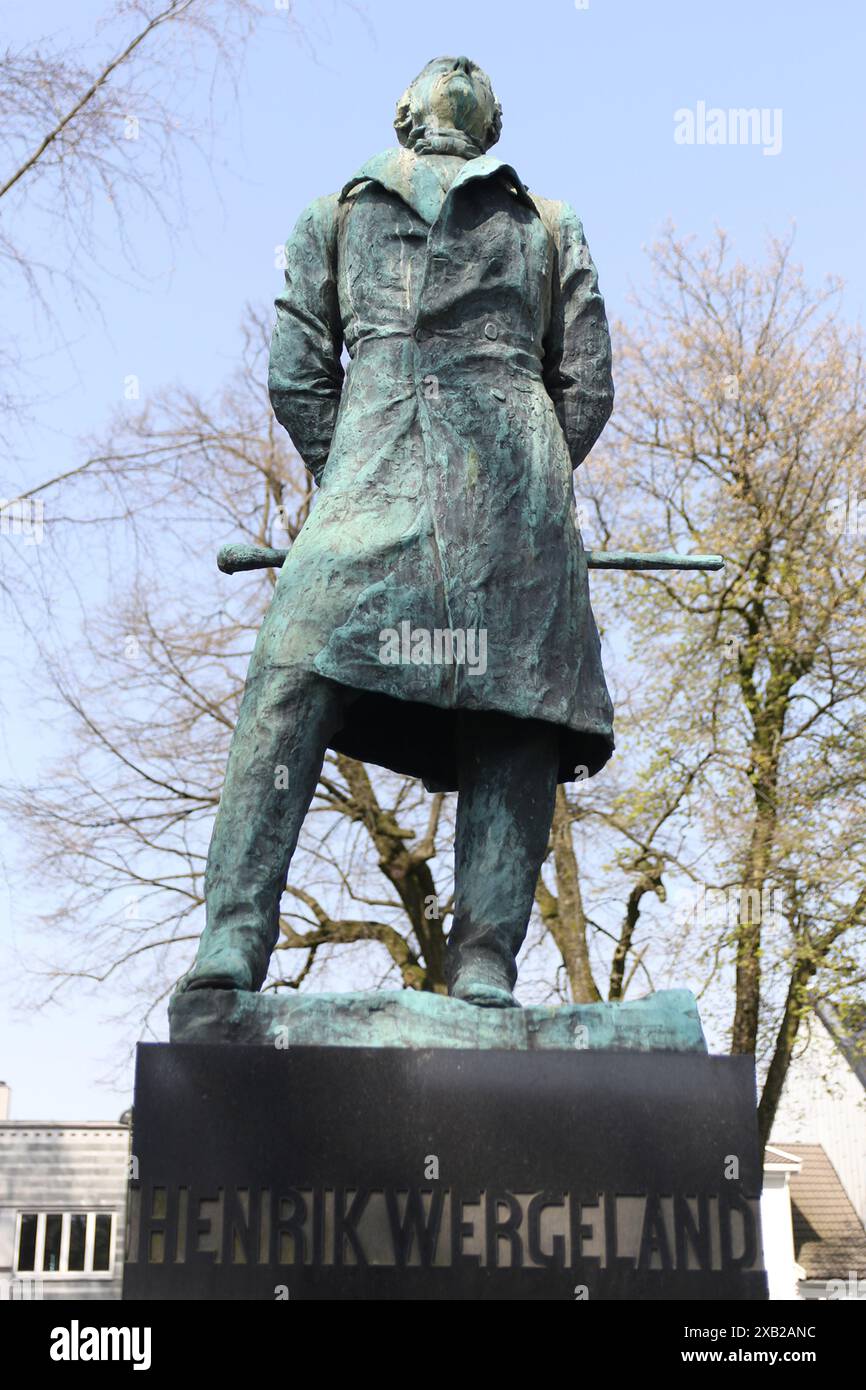 Statue of Henrik Arnold Wergeland in Kristiansand, Norway Stock Photo ...