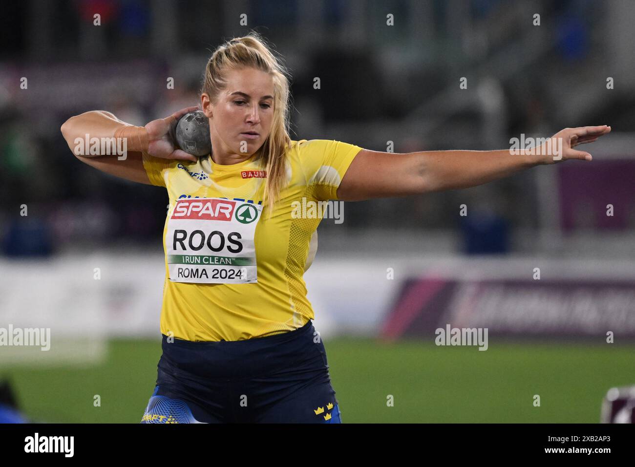 Fanny Roos during Shot Put Women Final European Athletics Championships ...