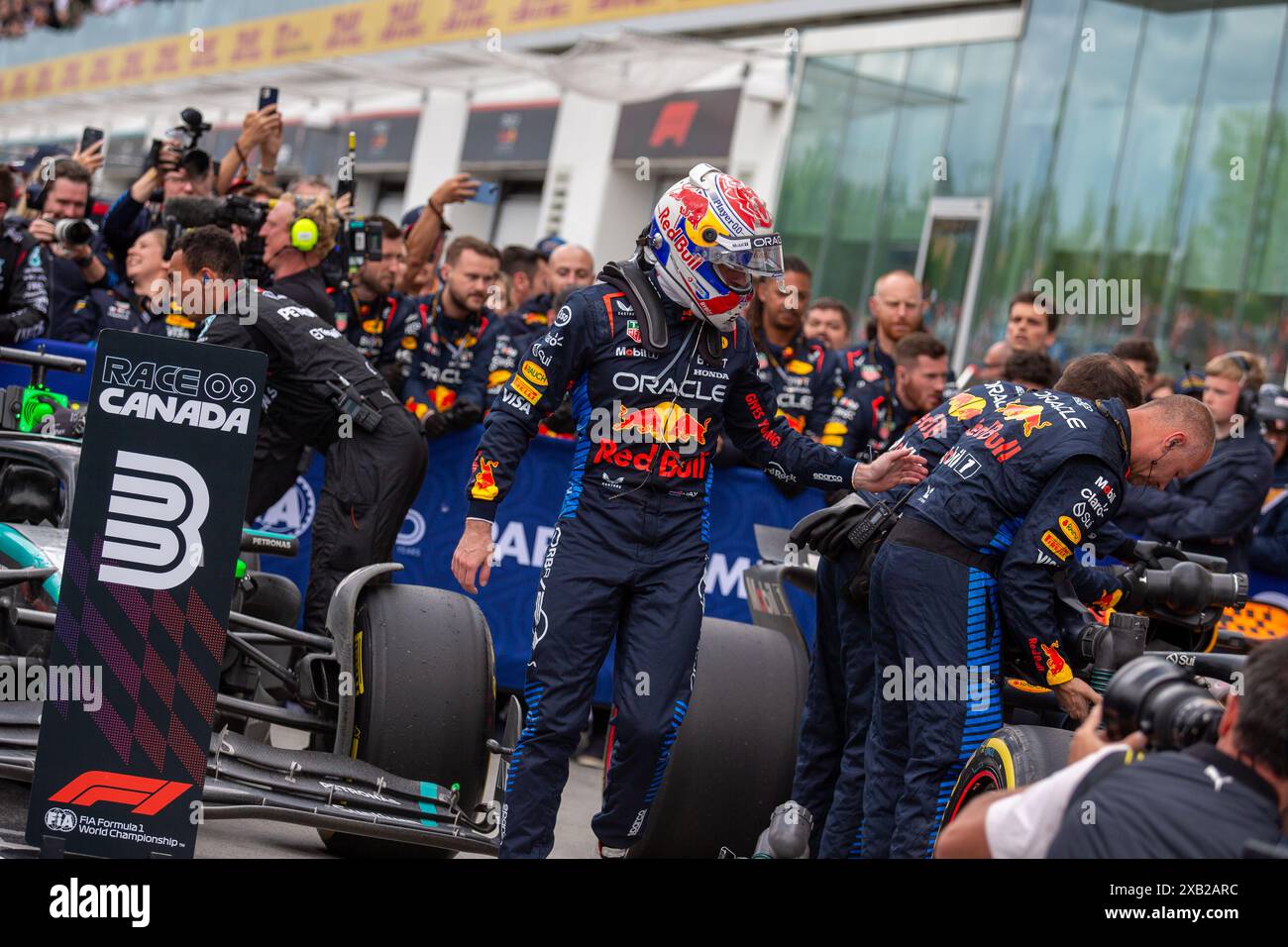 Montreal, Canada. 9 Jun, 2024. Max Verstappen of Netherlands driving ...