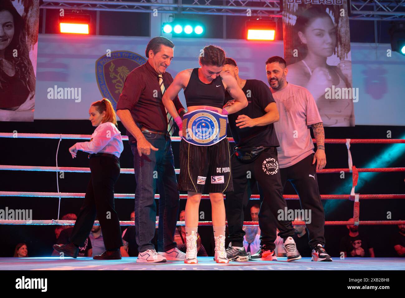 Aurora De Persio new italian champion, during the boxing match valid ...