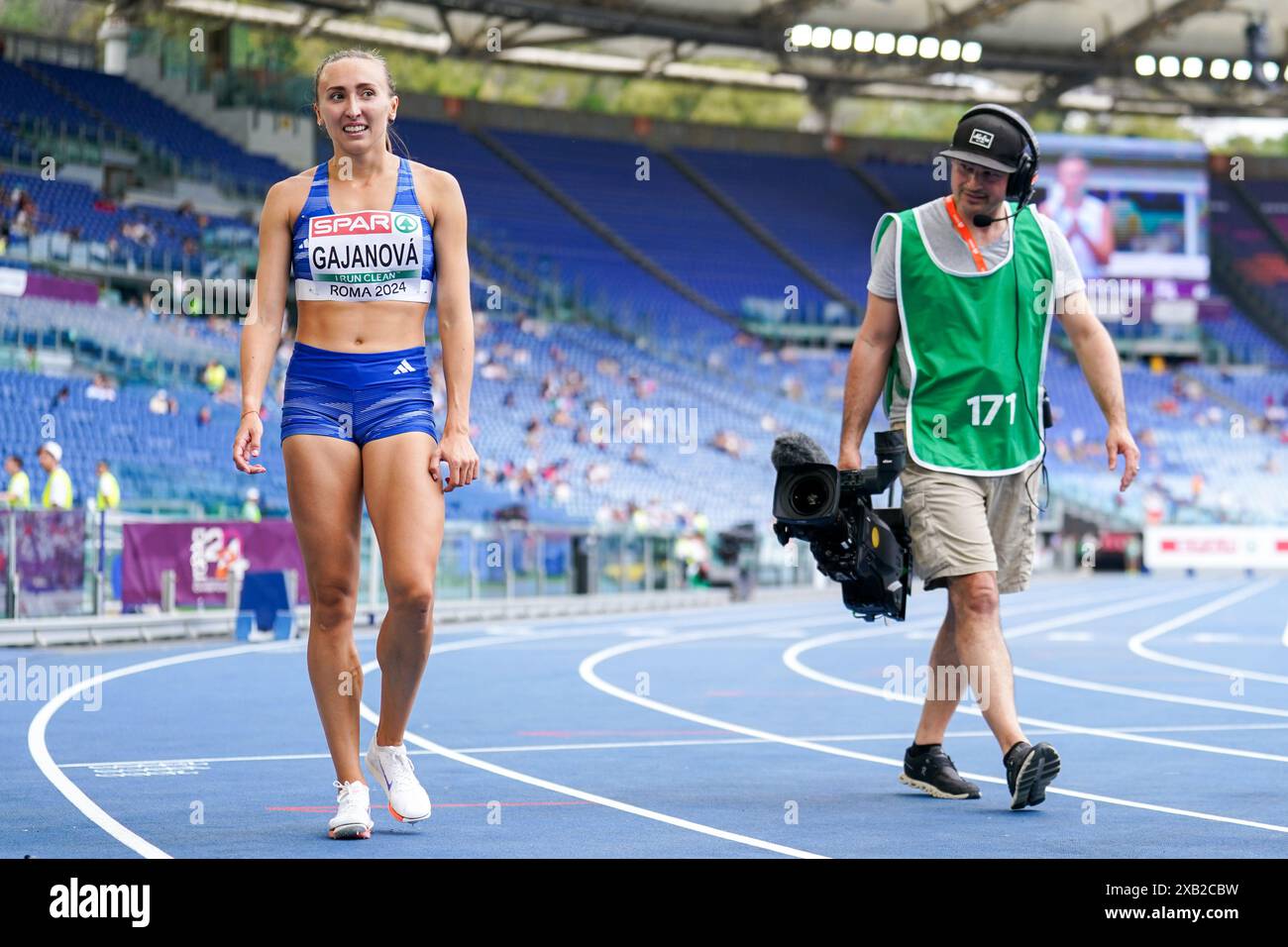 ROME, ITALY - JUNE 10: Gabriela Gajanova of Slovakia competing in the ...