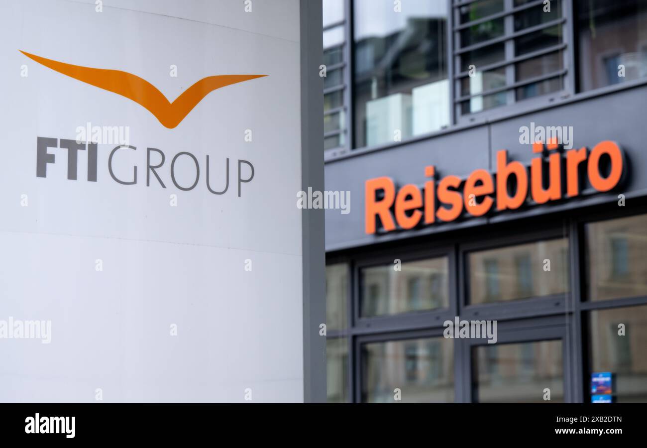 Munich, Germany. 10th June, 2024. The logo of the tour operator FTI ...