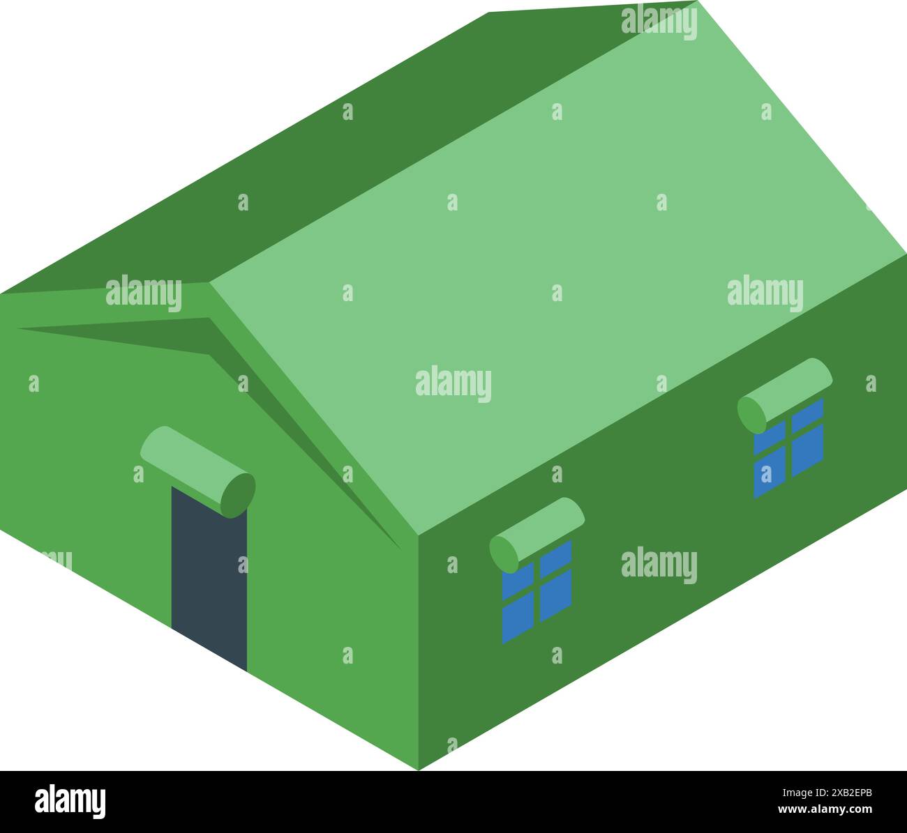 Illustration of a green military tent, typically used by soldiers for ...