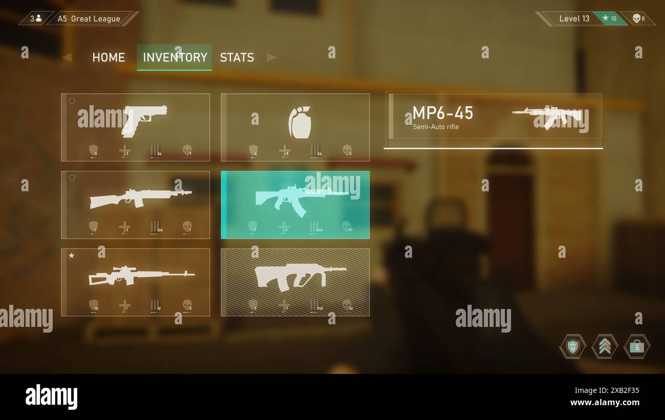 Day Video Game Mock-up Concept: Game play of Multiplayer 3D Shooter ...