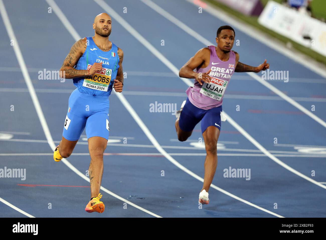 Rome, Italy. 08th June, 2024. Rome, Italy 8.06.2024: Marcell Jacobs win ...