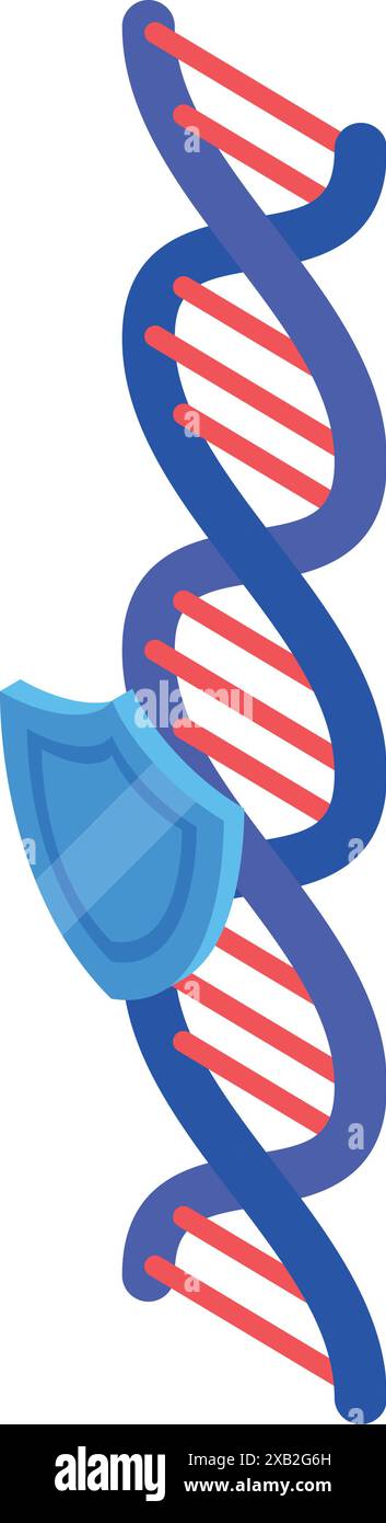 3d rendering dna strand Stock Vector Images - Alamy
