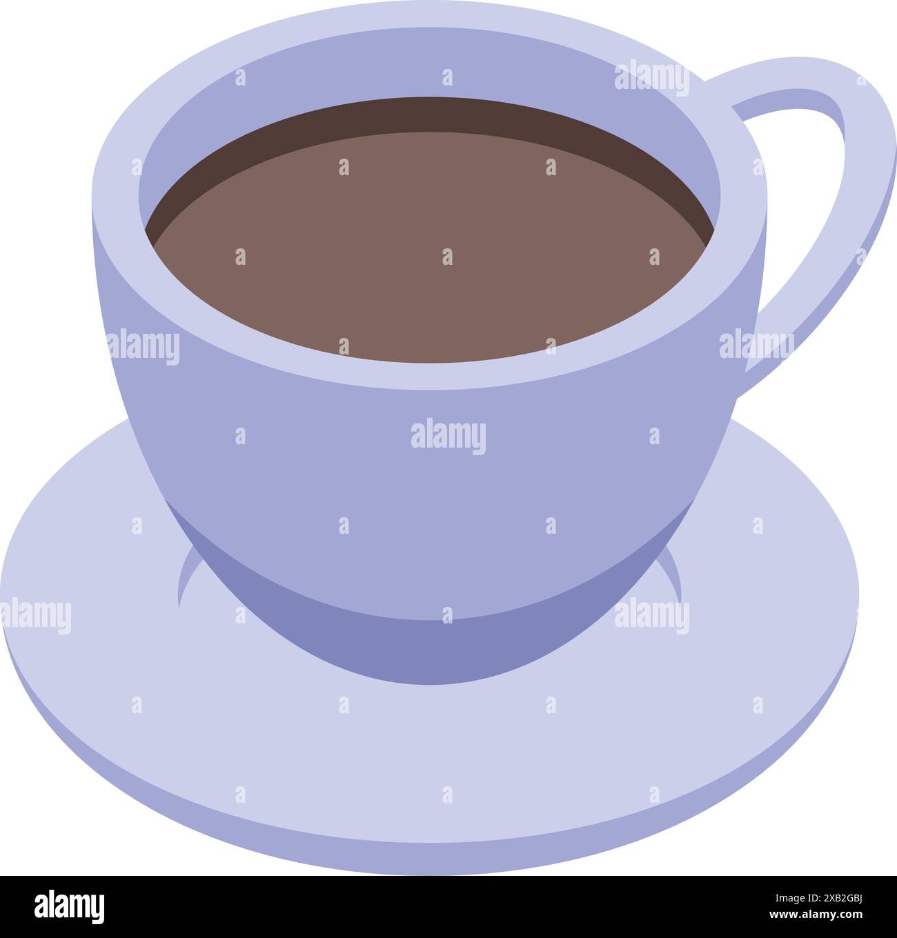 Steaming cup of coffee sits on a matching saucer, inviting you to take a sip and savor the aroma ...