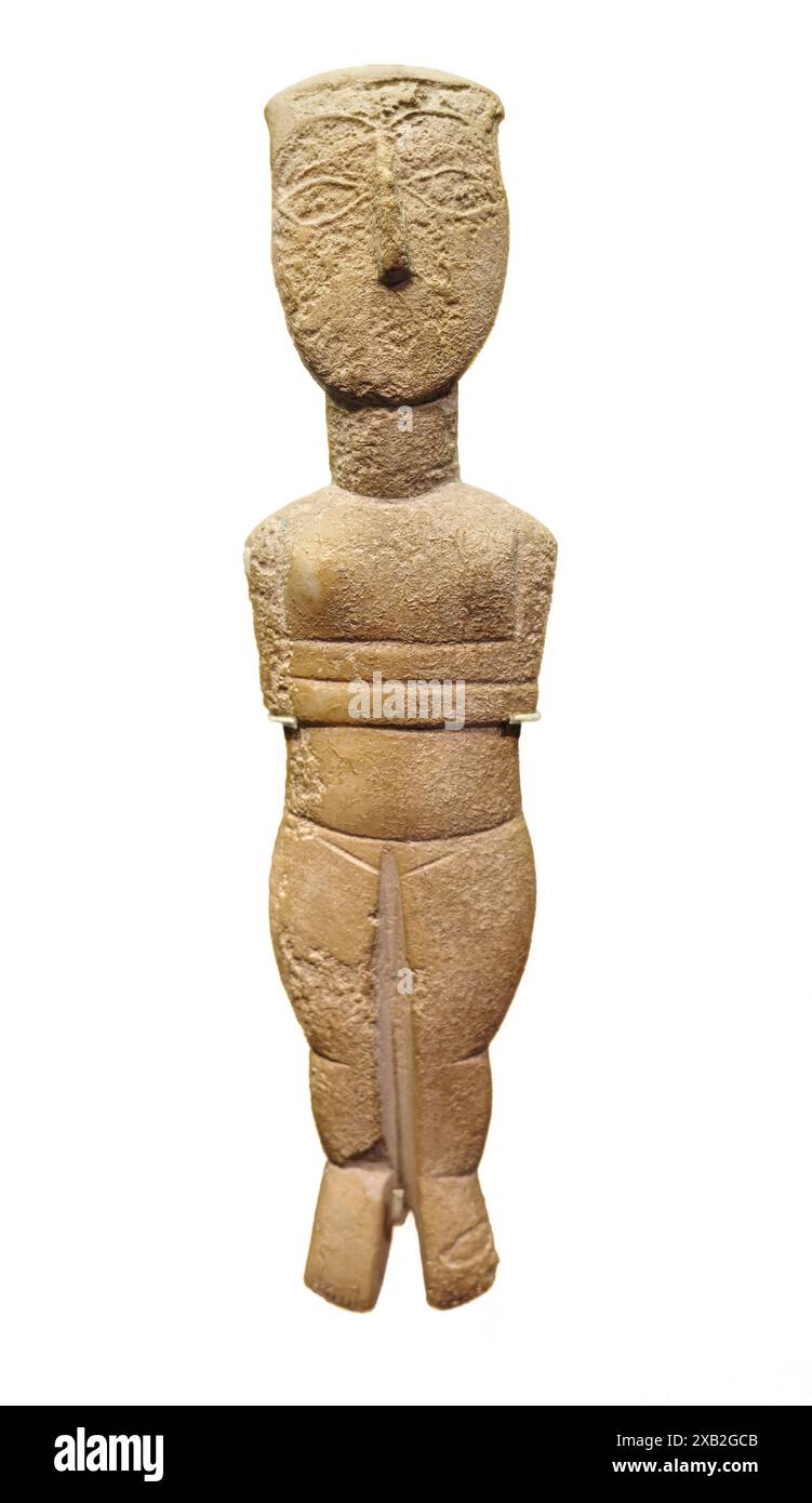 CYCLADIC ART. Female figurine of the canonical type Spedos variety ...