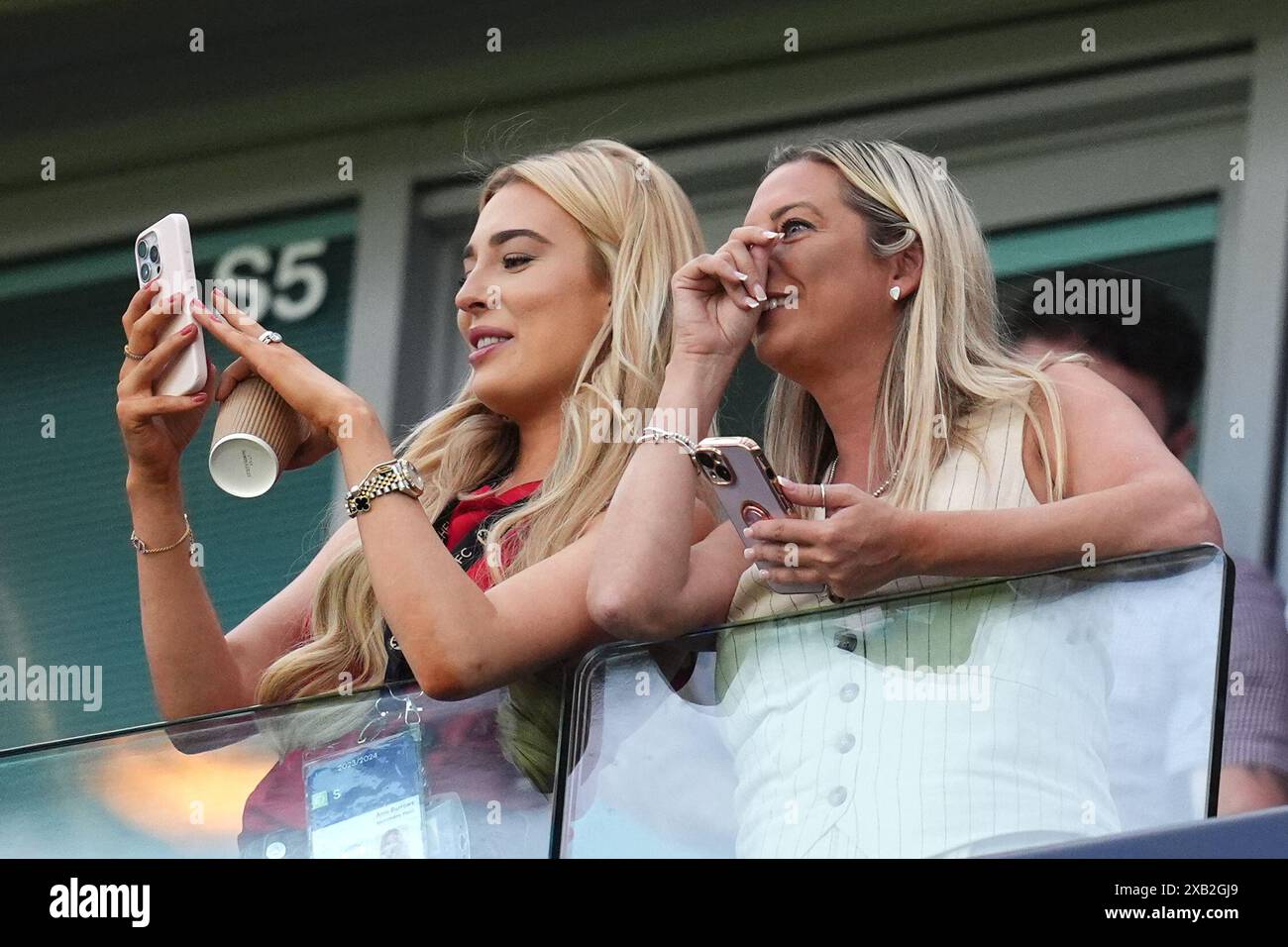 Chelsea Meetings and Events Executive Ania Burrows (left) during Soccer ...