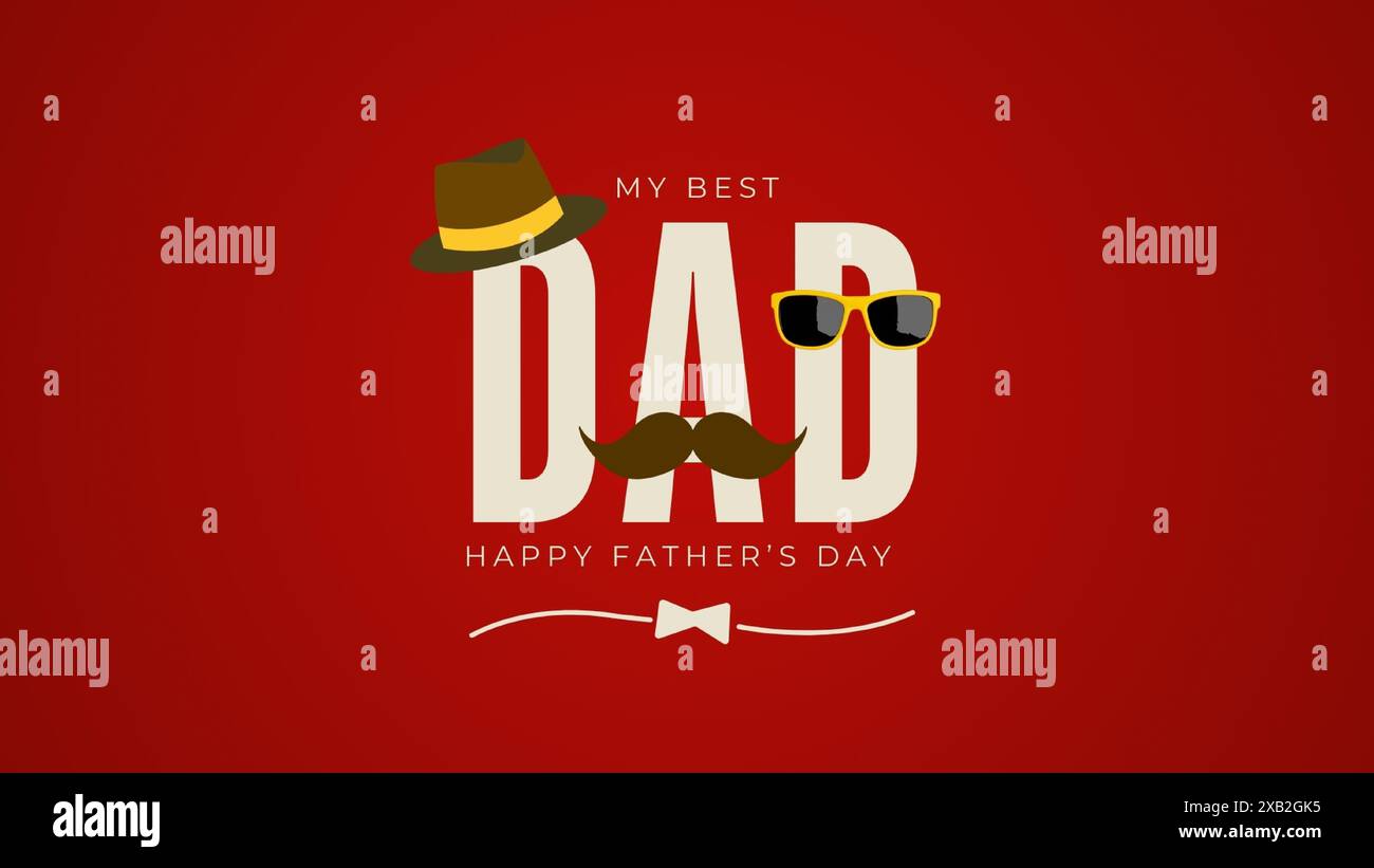 happy father's day concept, can be use for card, poster, website ...