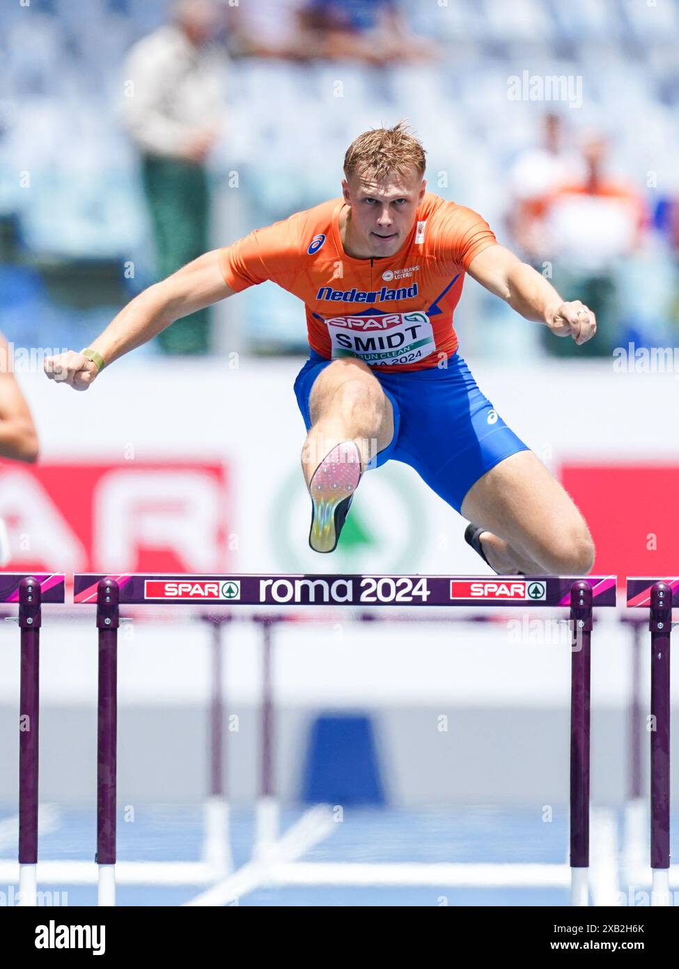 ROME, ITALY - JUNE 10: Nick Smidt of Netherlands competing in the 400m ...
