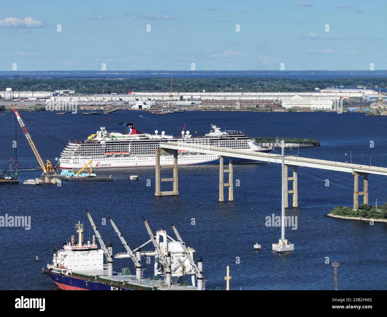 BALTIMORE, MD - JUNE 9: Final 50 Foot Deep Channel Harbor Clears Last ...