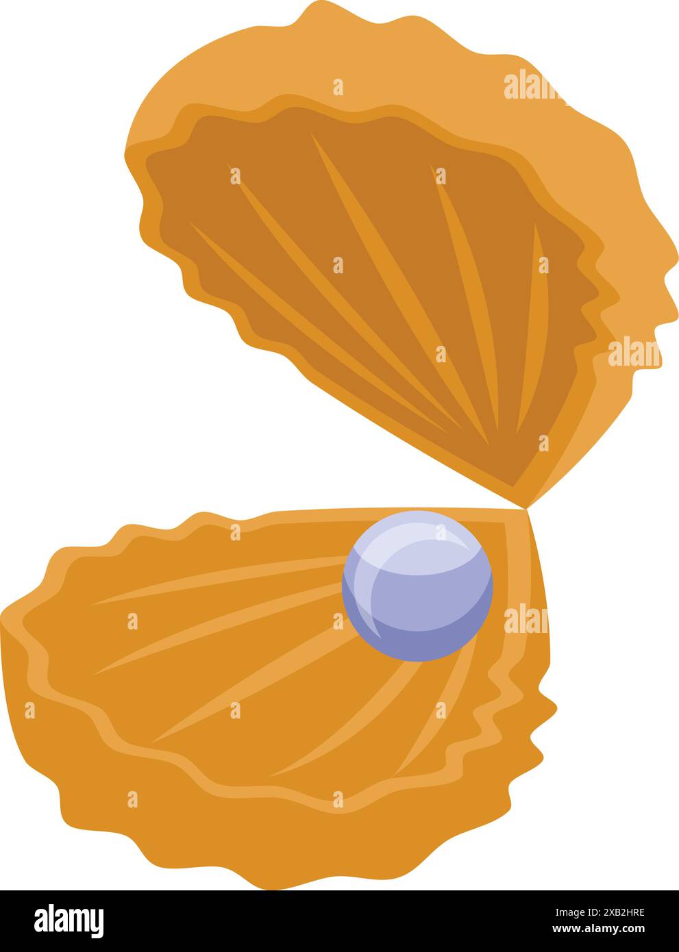 Open bivalve shell Stock Vector Images - Alamy