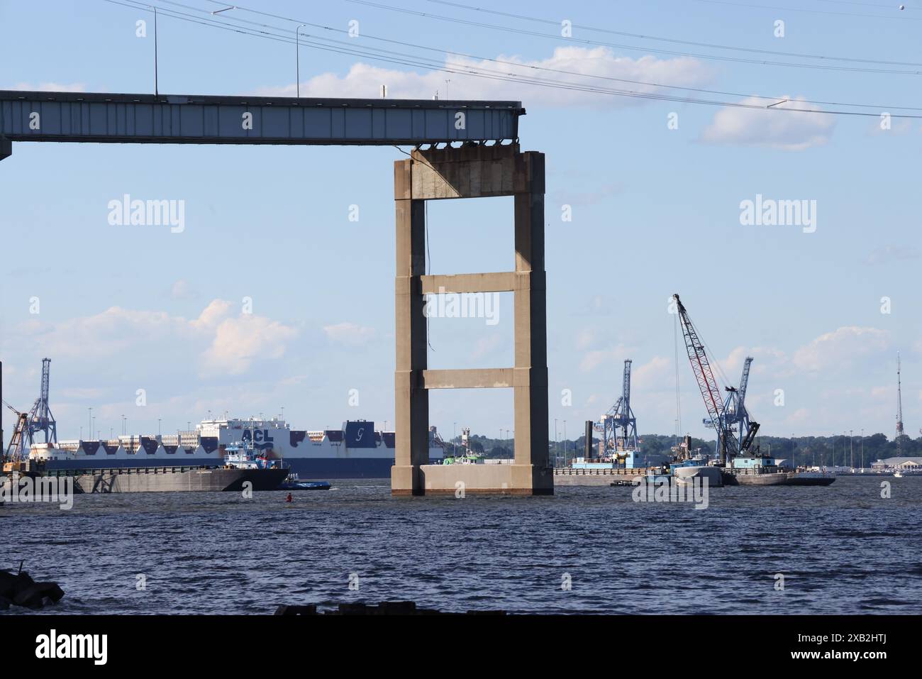 BALTIMORE, MD - JUNE 9: Final 50 Foot Deep Channel Harbor Clears Last ...