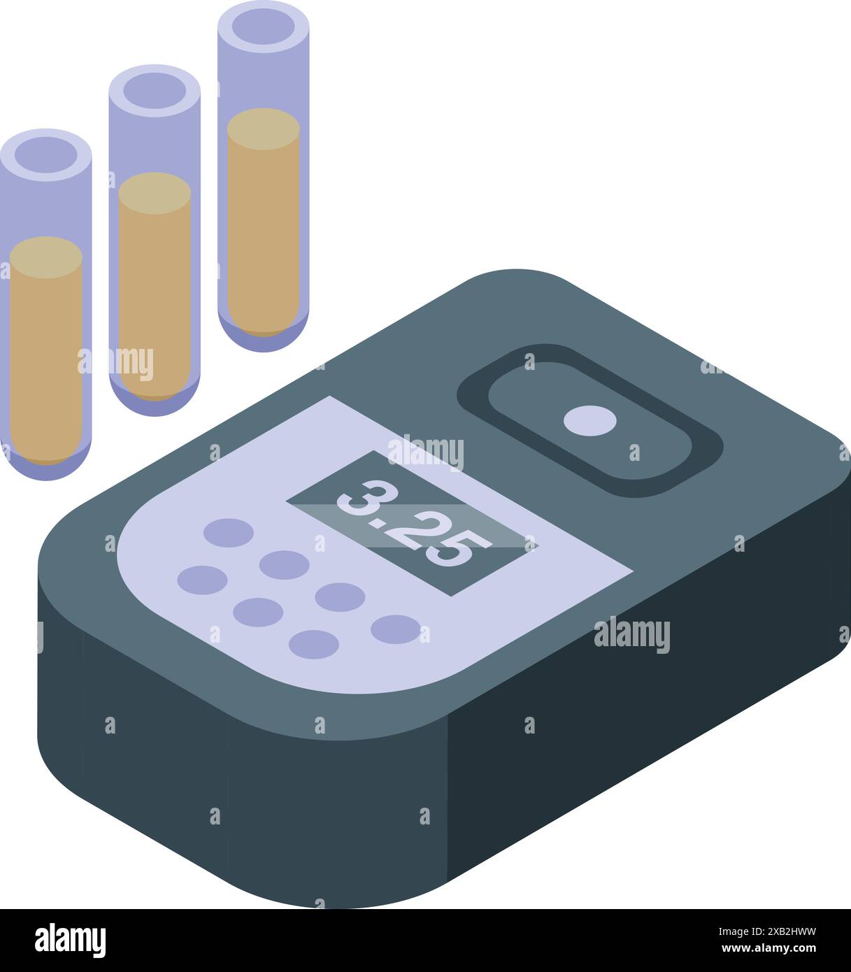 Digital ph meter is measuring the acidity of a liquid solution using ...