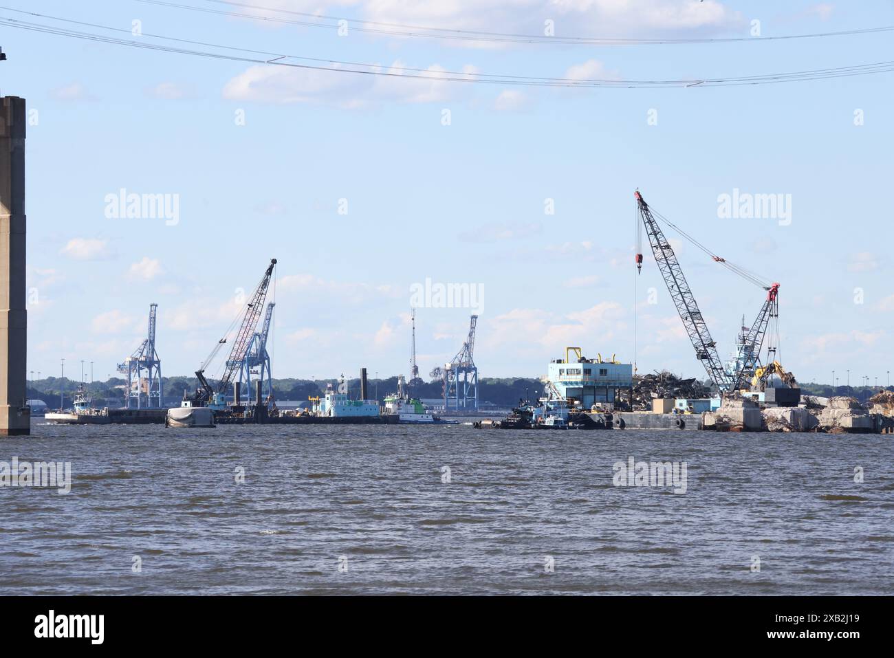 BALTIMORE, MD - JUNE 9: Final 50 Foot Deep Channel Harbor Clears Last ...