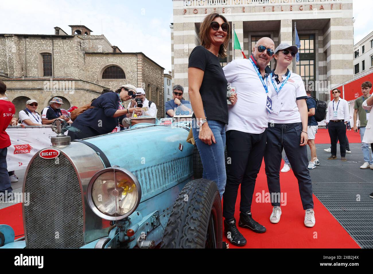 Brescia, Italia. 10th June, 2024. Mauro Ferrari ,1000 miglia ...