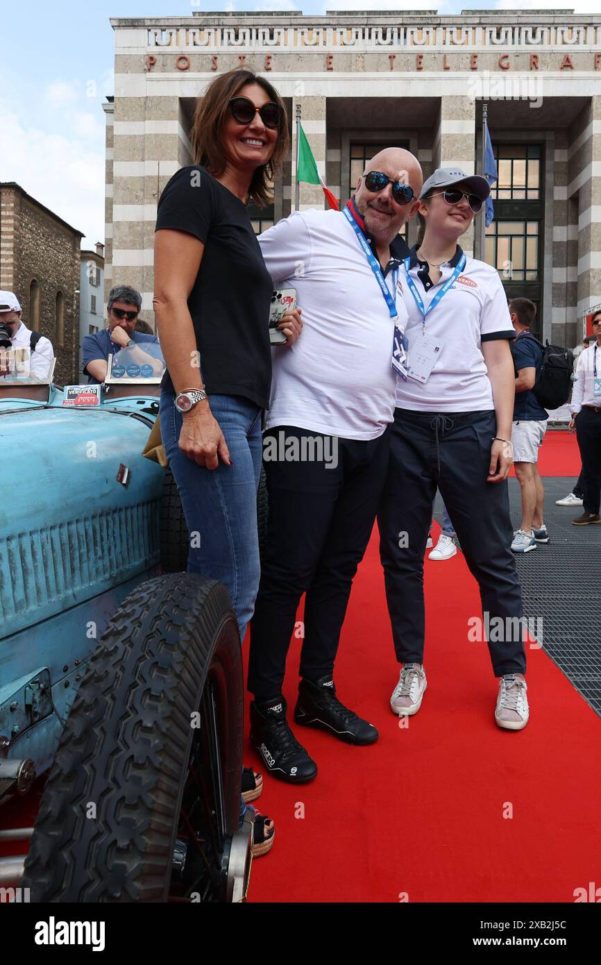 Brescia, Italia. 10th June, 2024. Mauro Ferrari ,1000 miglia ...