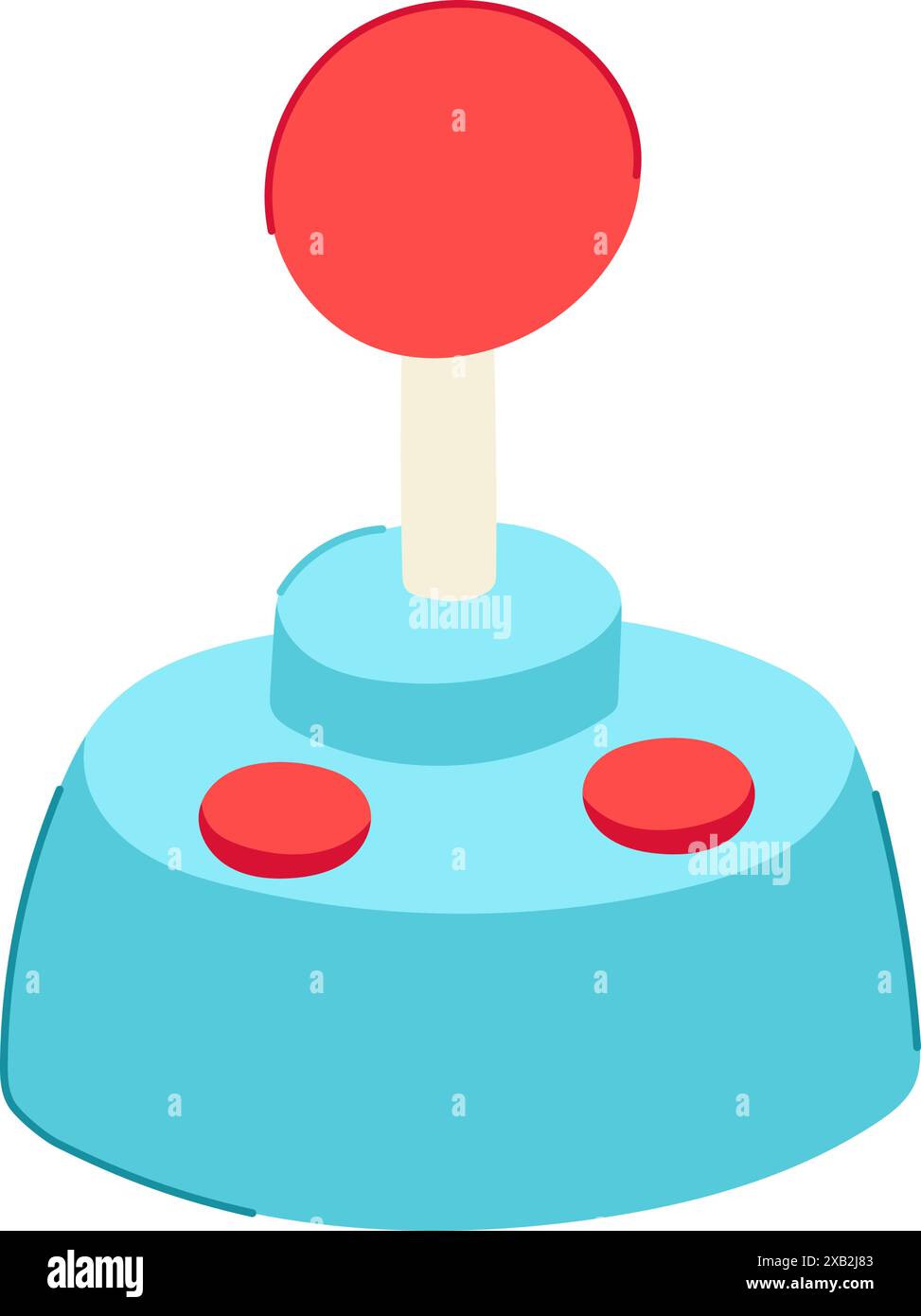 game arcade joystick cartoon vector illustration Stock Vector Image ...