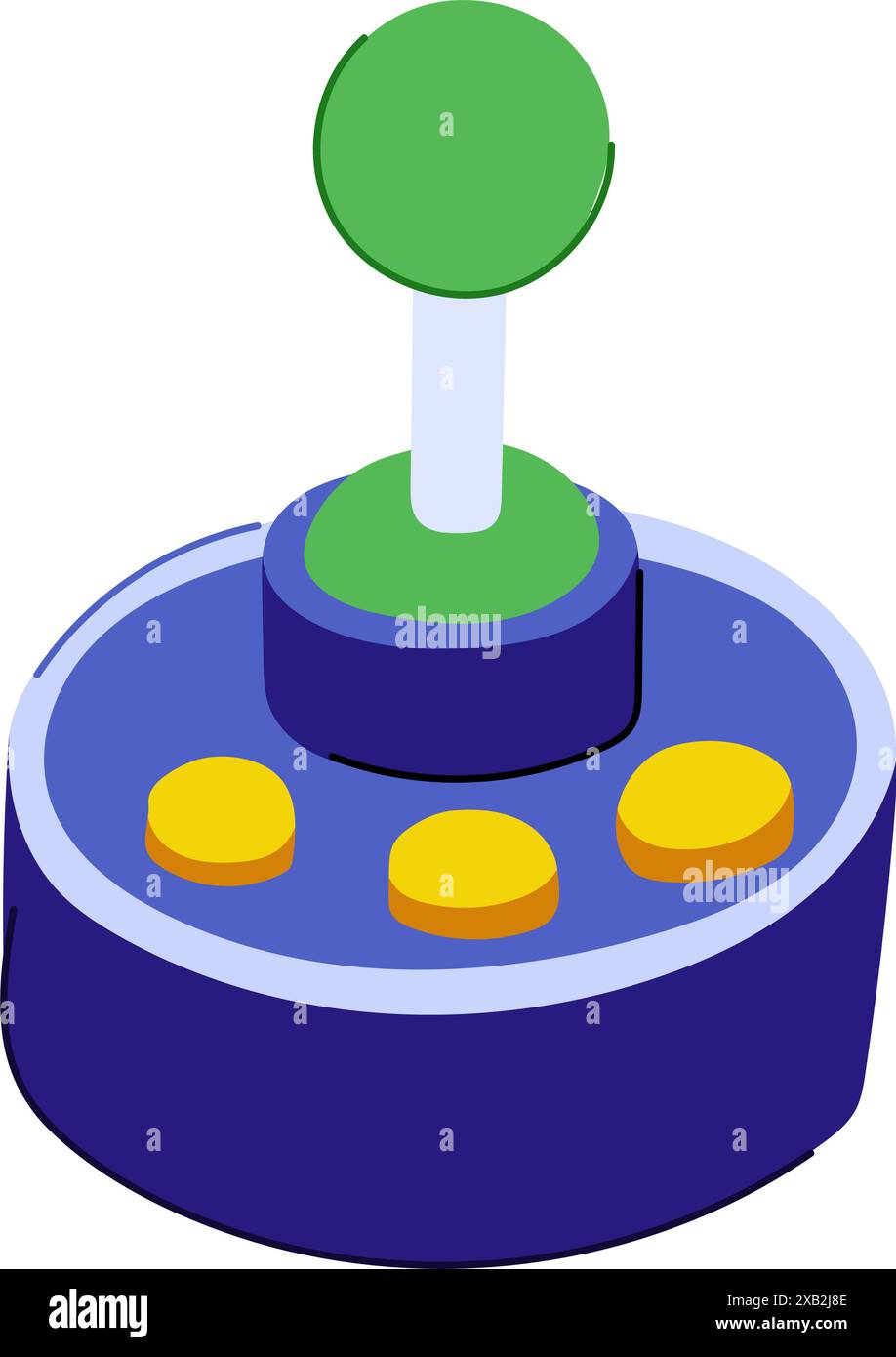 vintage arcade joystick cartoon vector illustration Stock Vector Image & Art - Alamy