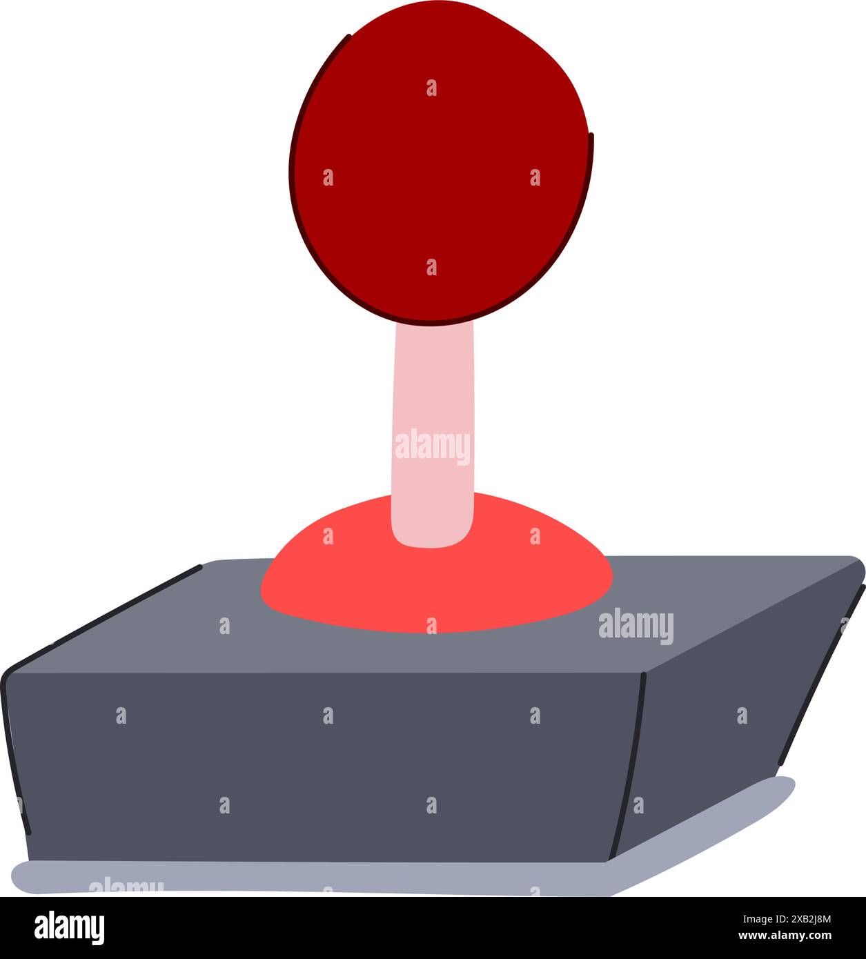 retro arcade joystick cartoon vector illustration Stock Vector Image ...