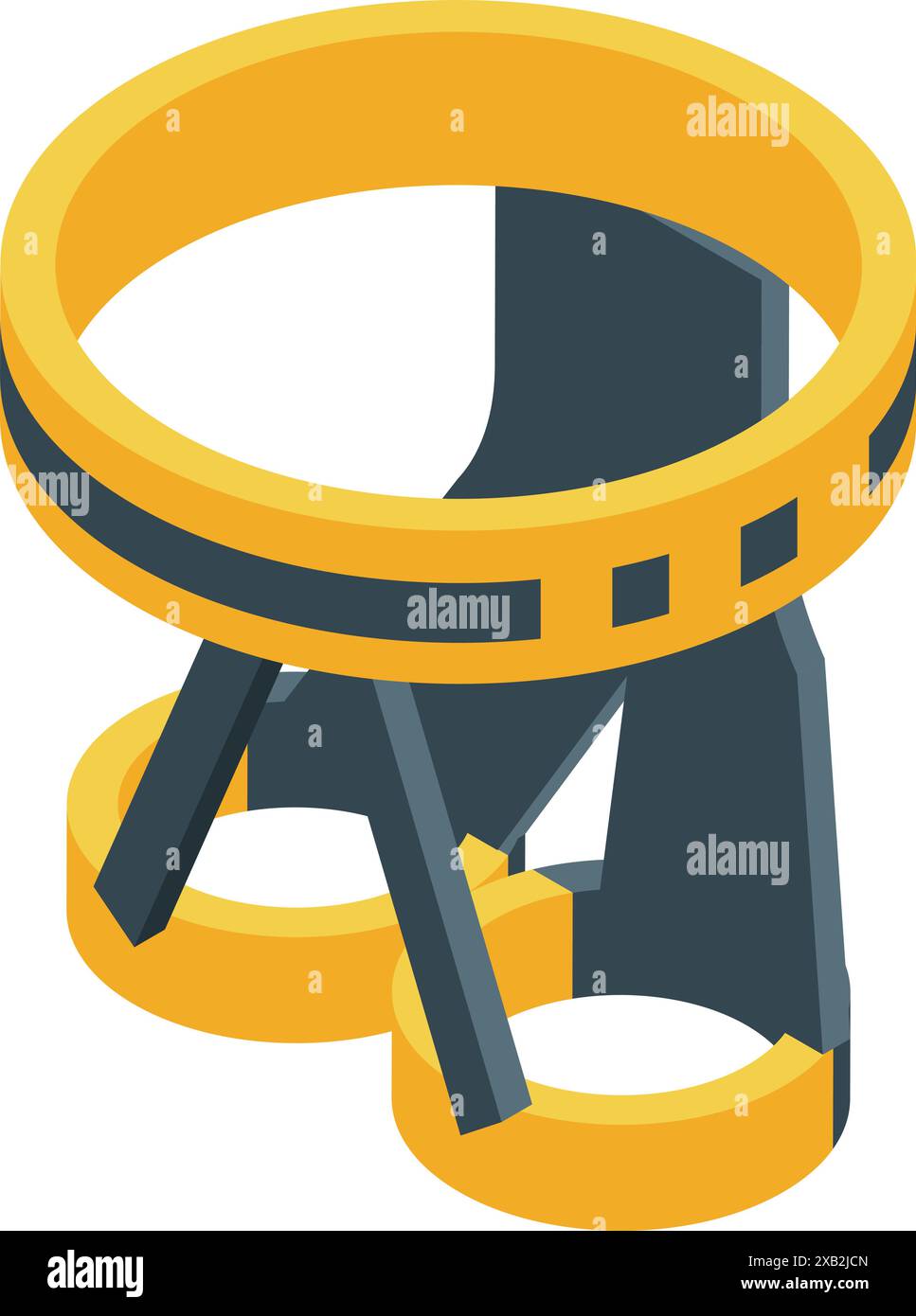 Climbing harness with leg loops for mountaineering activities on white ...