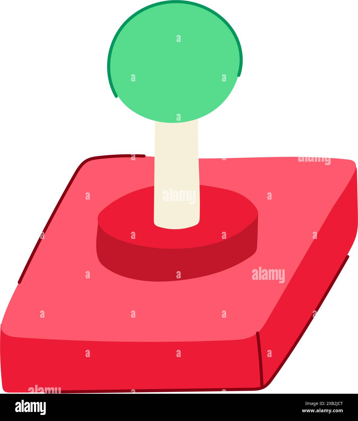 Video Arcade Joystick Cartoon Vector Illustration Stock Vector Image