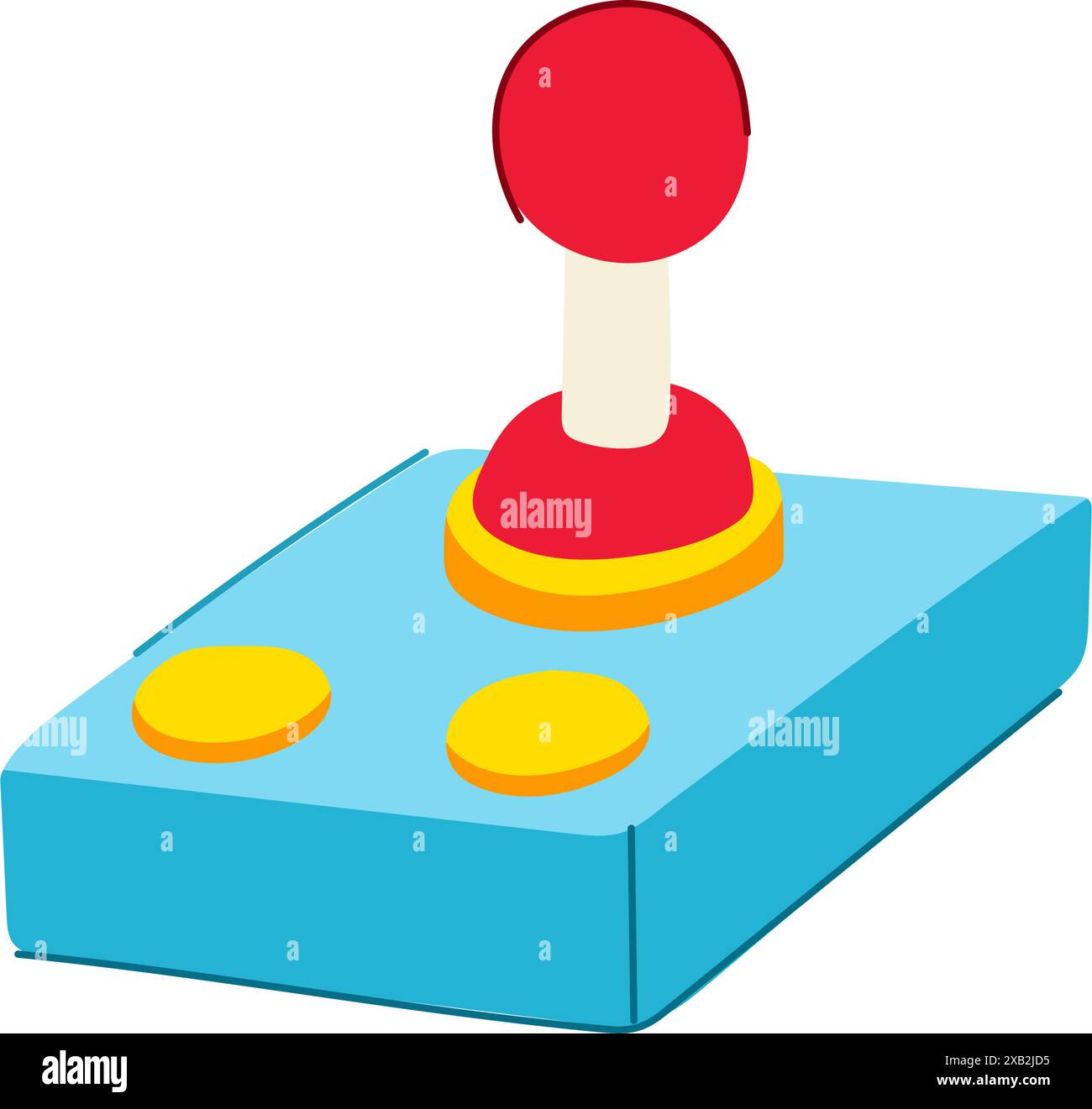 Controller Arcade Joystick Cartoon Vector Illustration Stock Vector