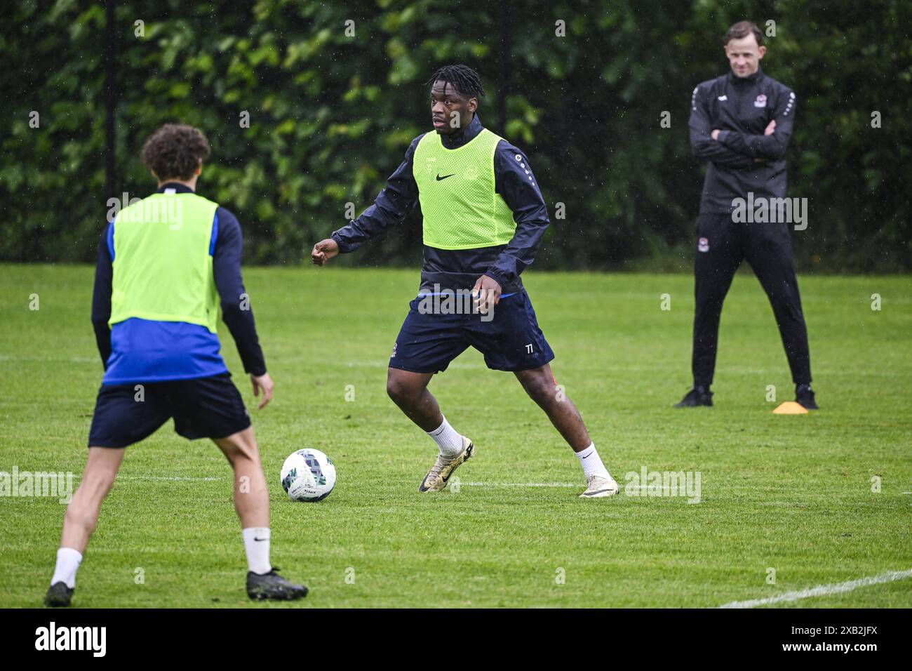 Dender's Bruny Nsimba pictured in action during a training session of ...