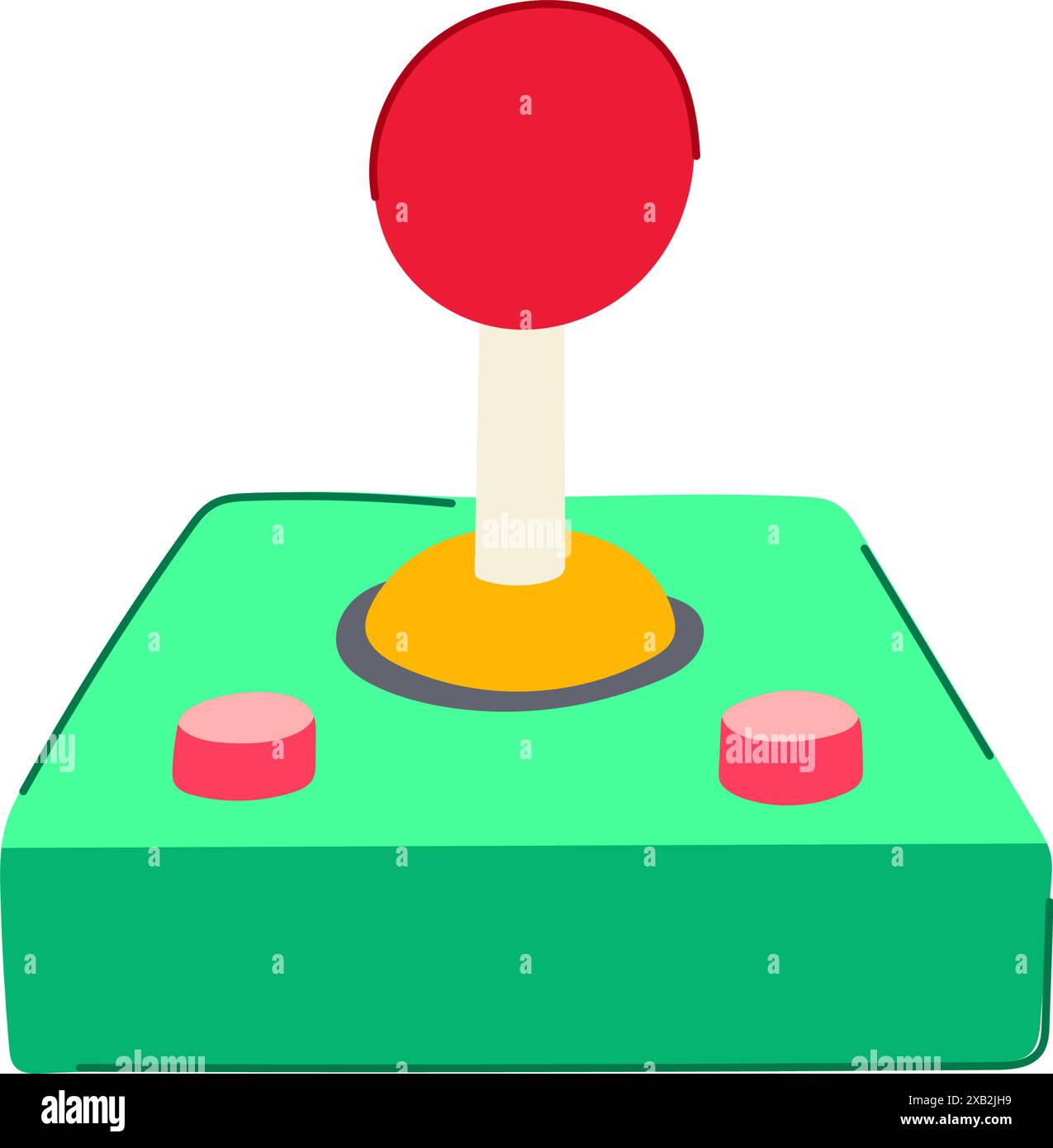 stick arcade joystick cartoon vector illustration Stock Vector Image & Art - Alamy
